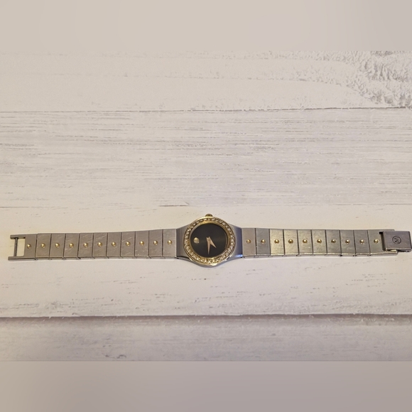 Movado | Accessories | Rare Vintage Movado Diamond Ladies Wristwatch ...